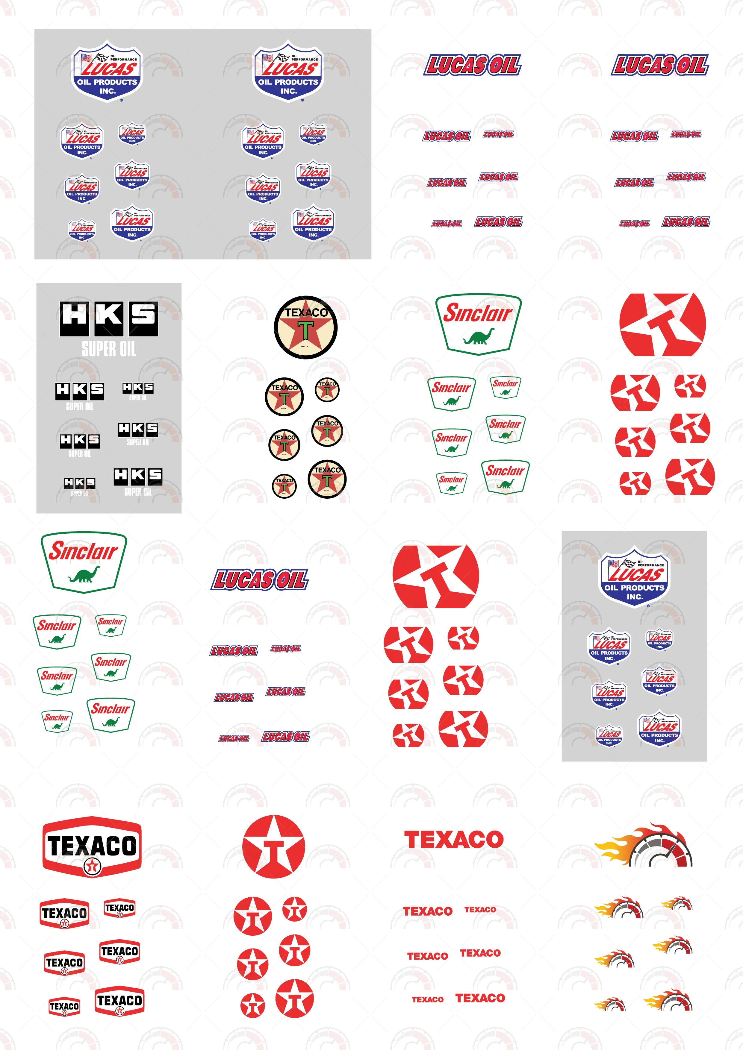 Lucas Oil car decals – Diecast Car Sales