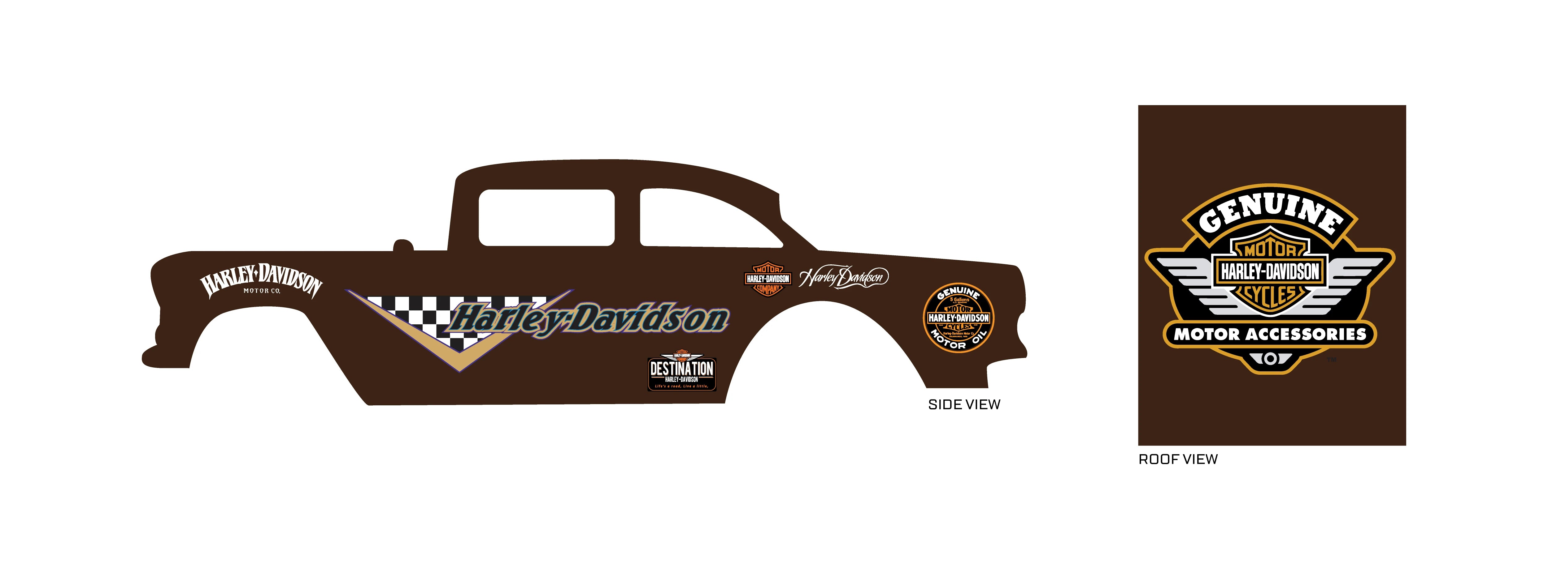 Harley Davidson Racing Custom Car Decals – Diecast Car Sales