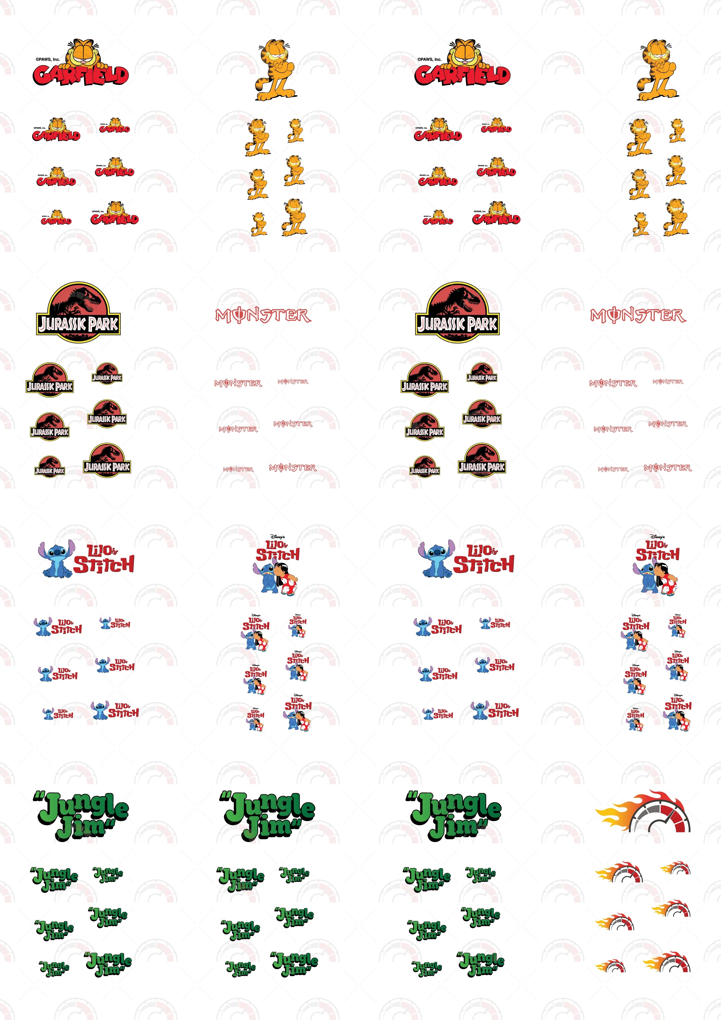 Garfield Sticker Car Decals – Diecast Car Sales