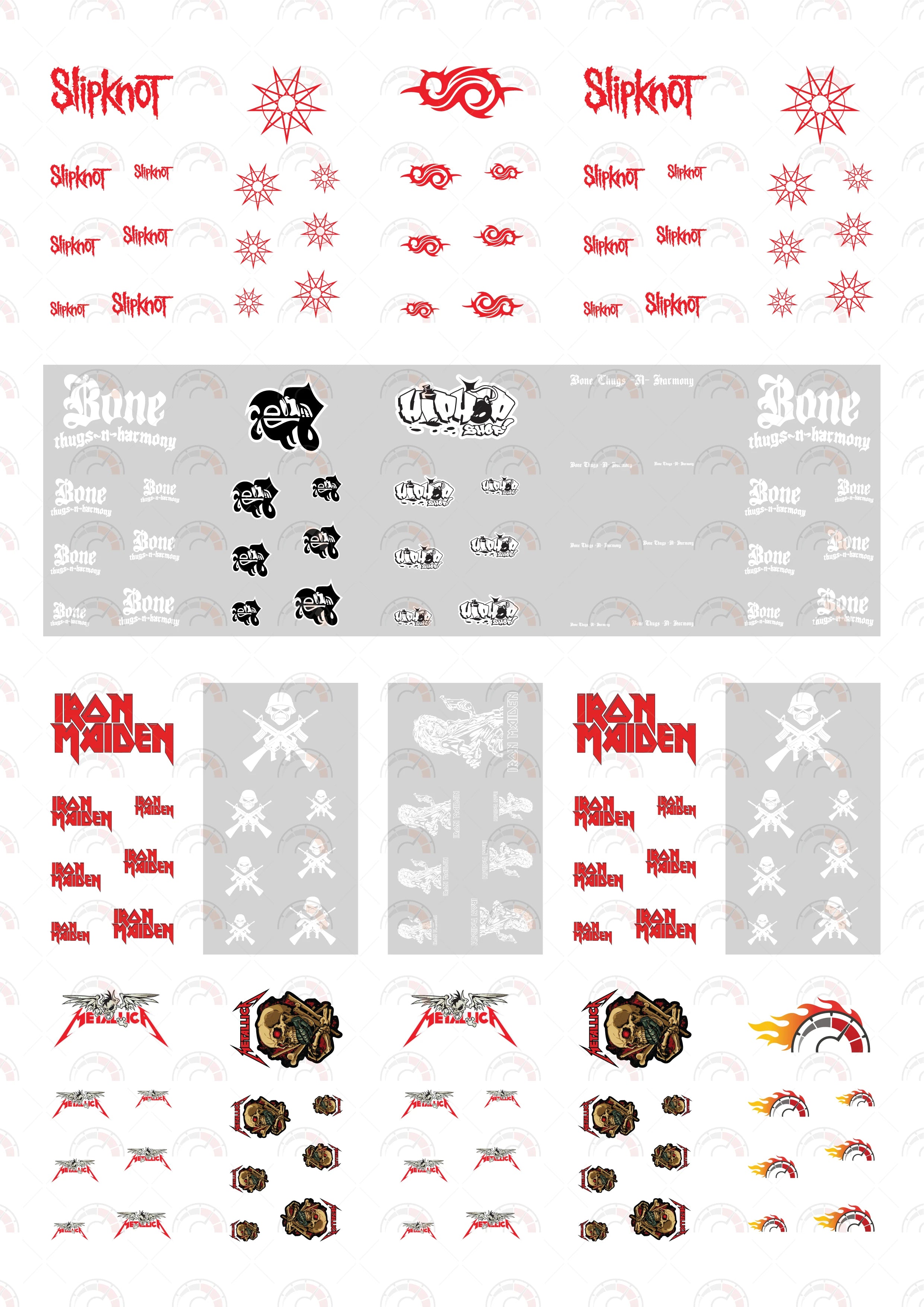 Slipknot Custom Car Decals – Diecast Car Sales