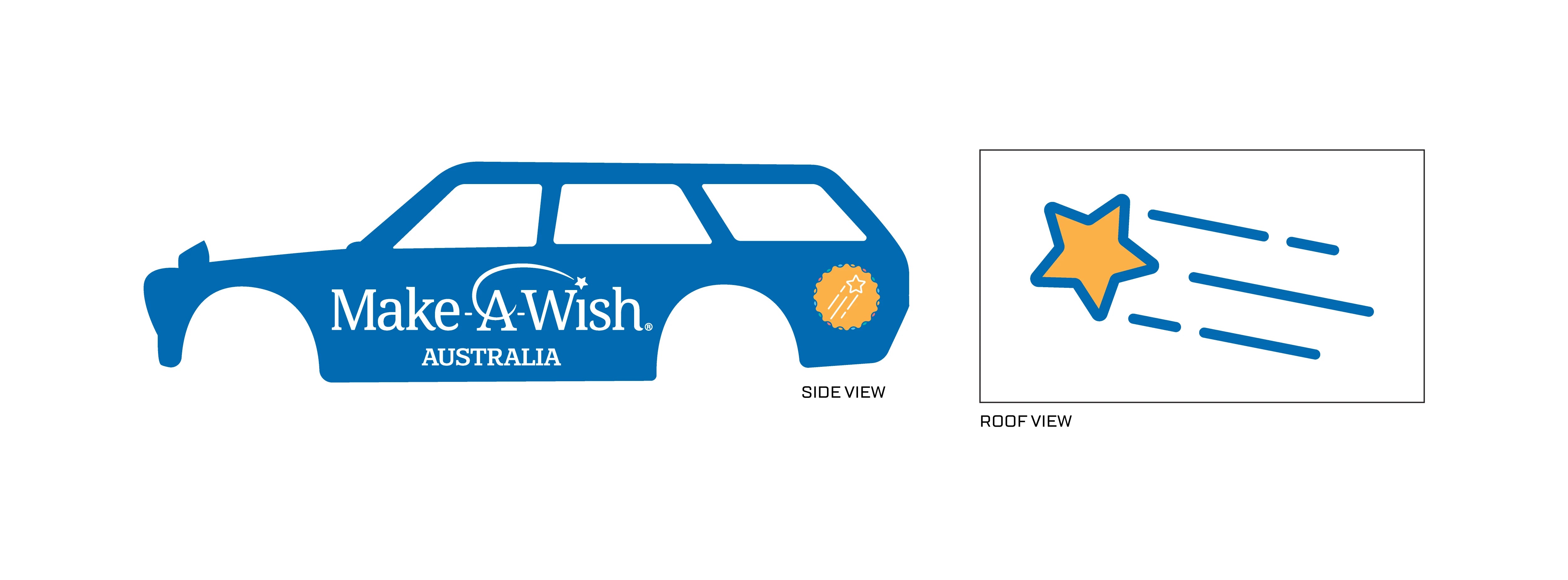 "Make a Wish (White) " Design Toy Car Sticker – Diecast Car Sales